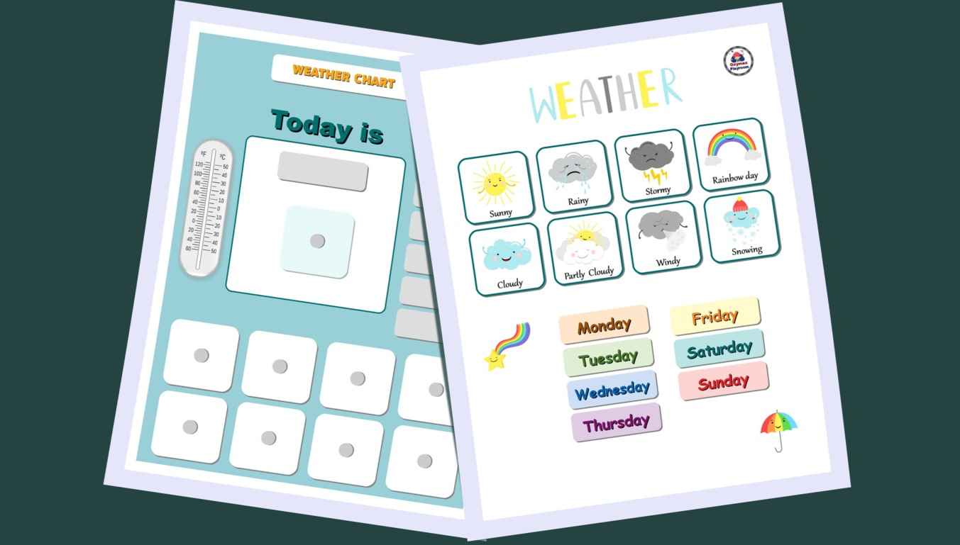 Educational game for children "Weather Calendar"
