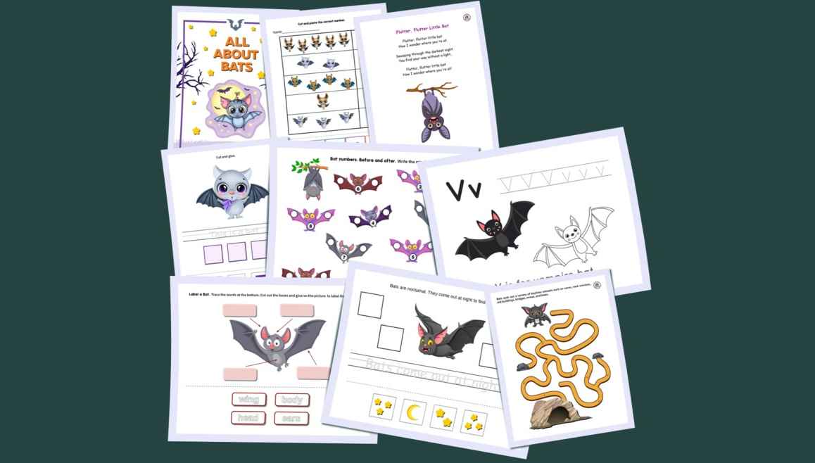 Activity Book for Kids: All About Bats