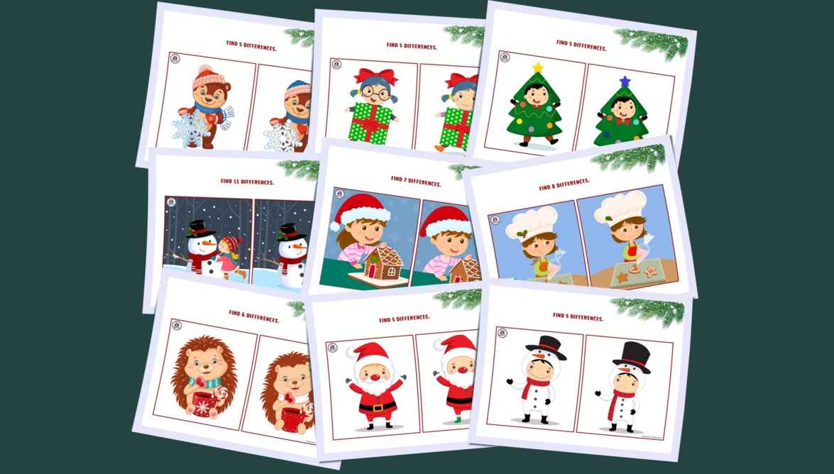 Spot the differences kids game