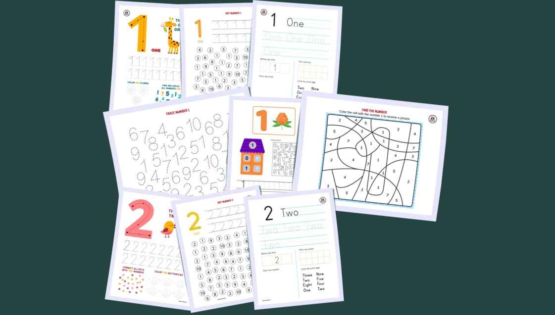 My First Math Book. Free printables